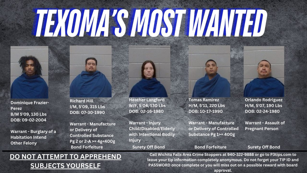 Texoma's Most Wanted | Wichita Falls Area Crime Stoppers