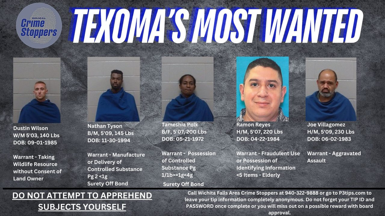 Texoma's Most Wanted | Wichita Falls Area Crime Stoppers