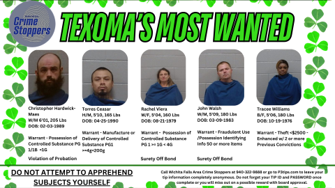 Texoma's Most Wanted | Wichita Falls Area Crime Stoppers
