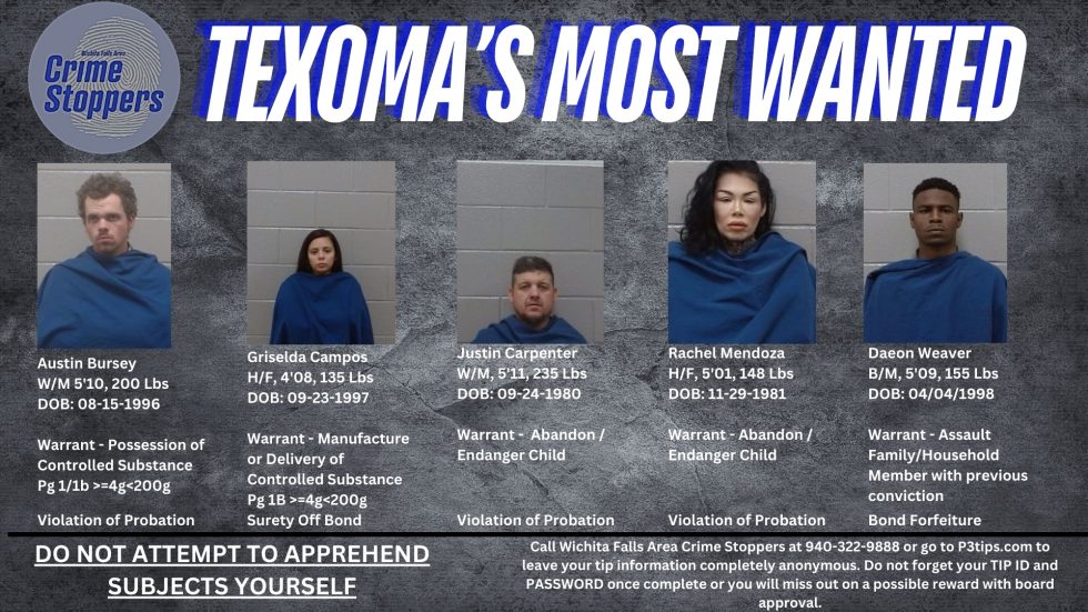 Texoma's Most Wanted | Wichita Falls Area Crime Stoppers