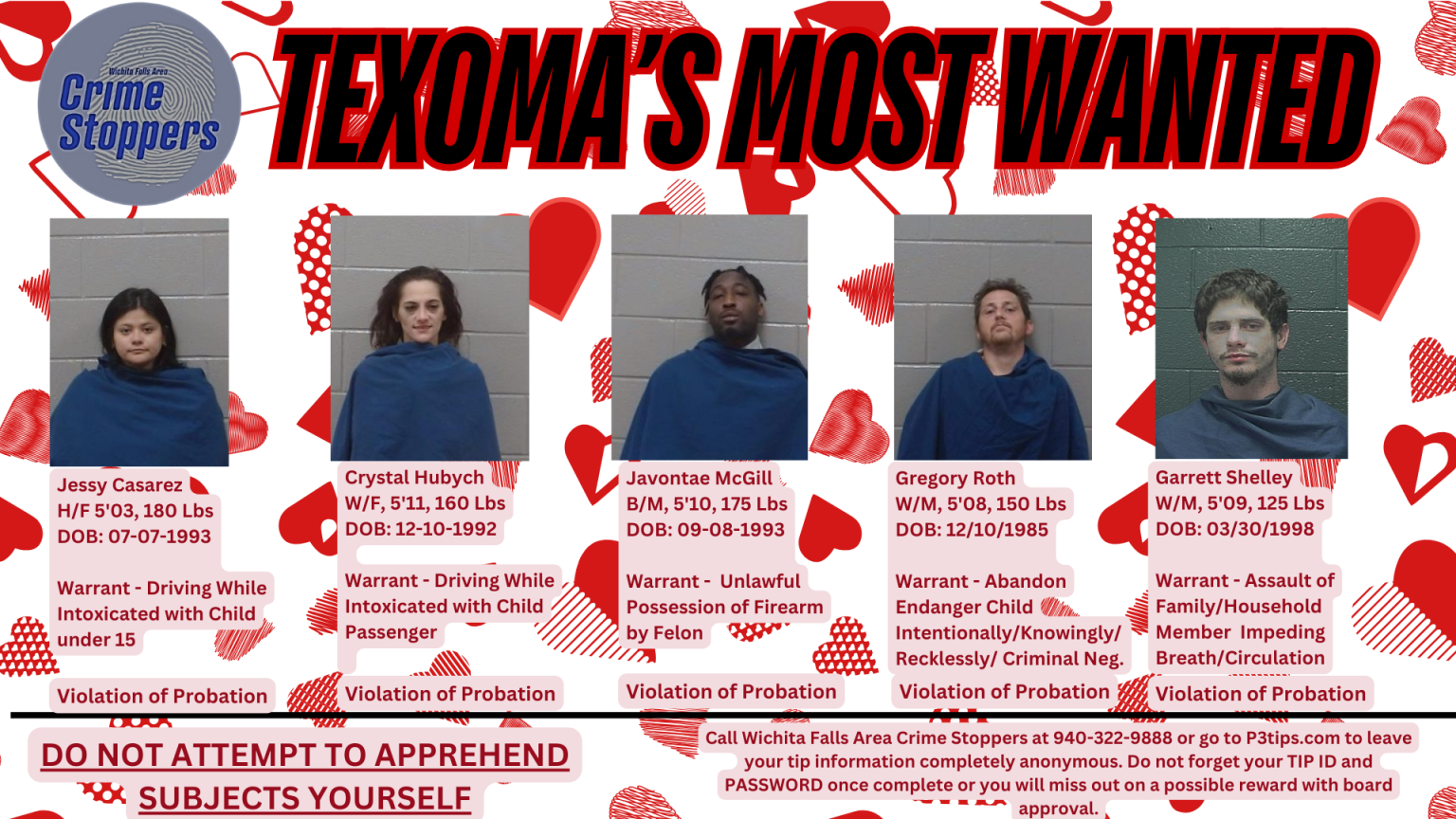 Texoma's Most Wanted | Wichita Falls Area Crime Stoppers